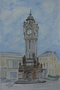 Exeter Clock Tower Painting - Art Gallery SW Ltd