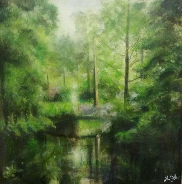 Light in the park. Oil on canvas. (SOLD) • Art Gallery SW