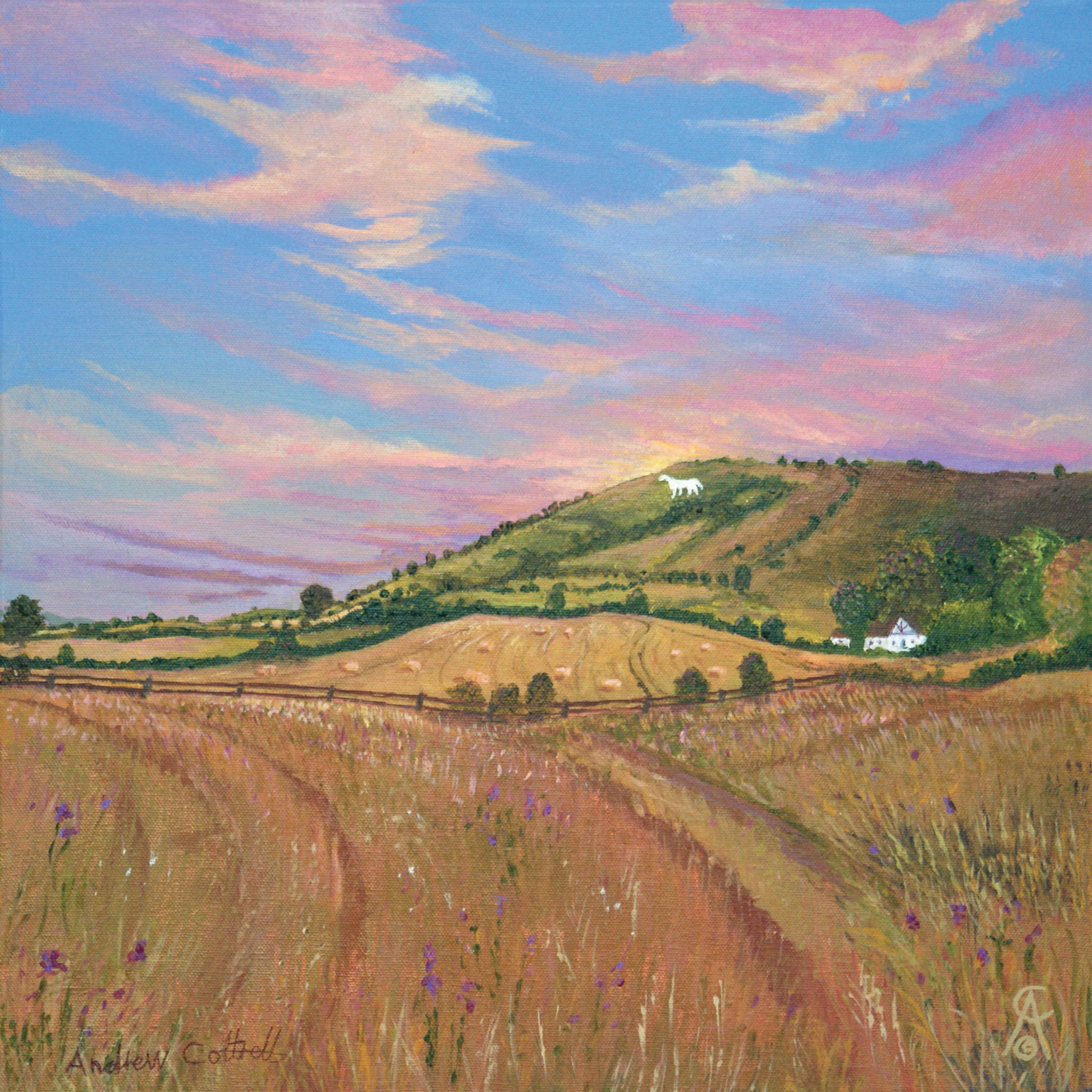 Westbury White Horse By Andrew Cottrell - Art Gallery SW Ltd