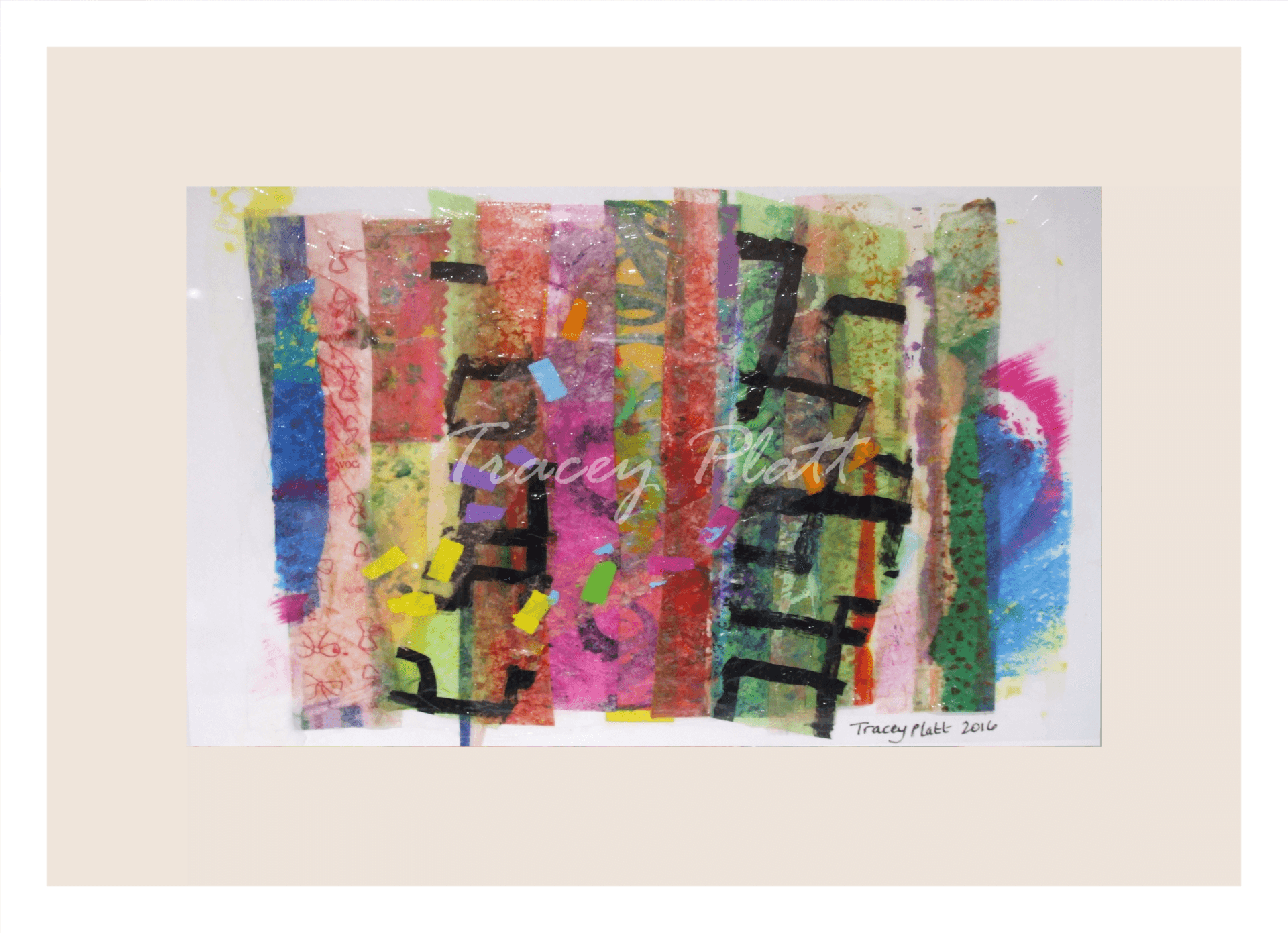 With Respect - Mixed Media Collage by TRACEY PLATT • Art Gallery SW