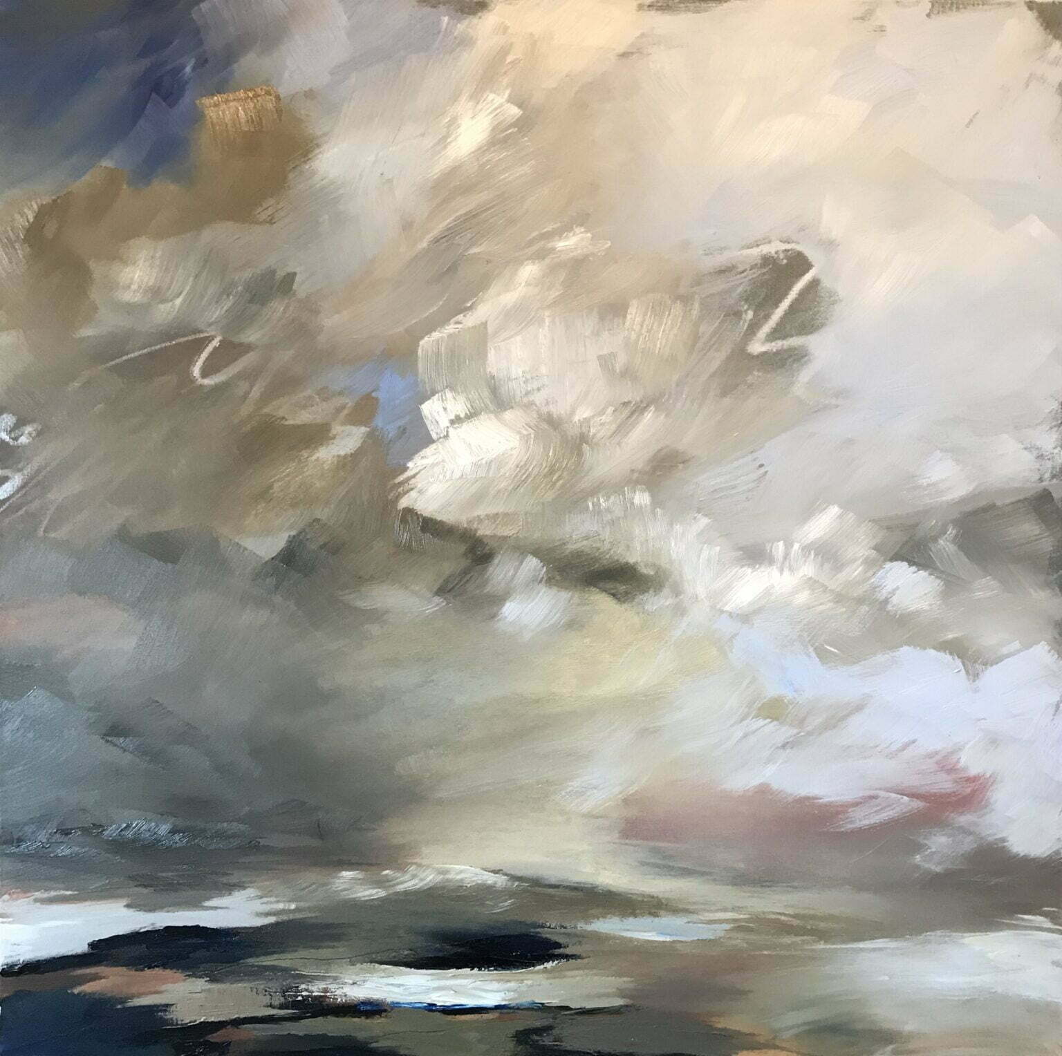 Deer At Powderham Castle. Painting. - Art Gallery SW Ltd