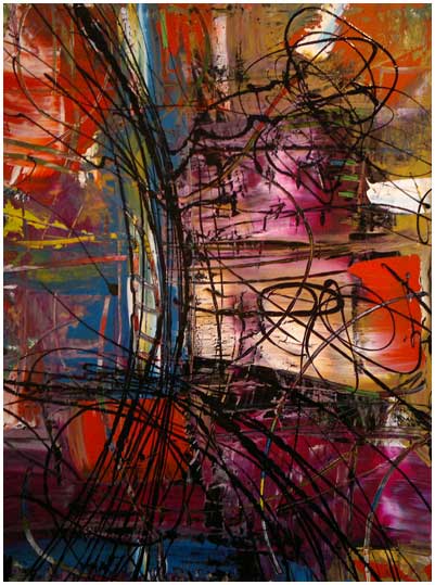 WILD ABSTRACT ART BY MARTIN BUSH • Art Gallery SW