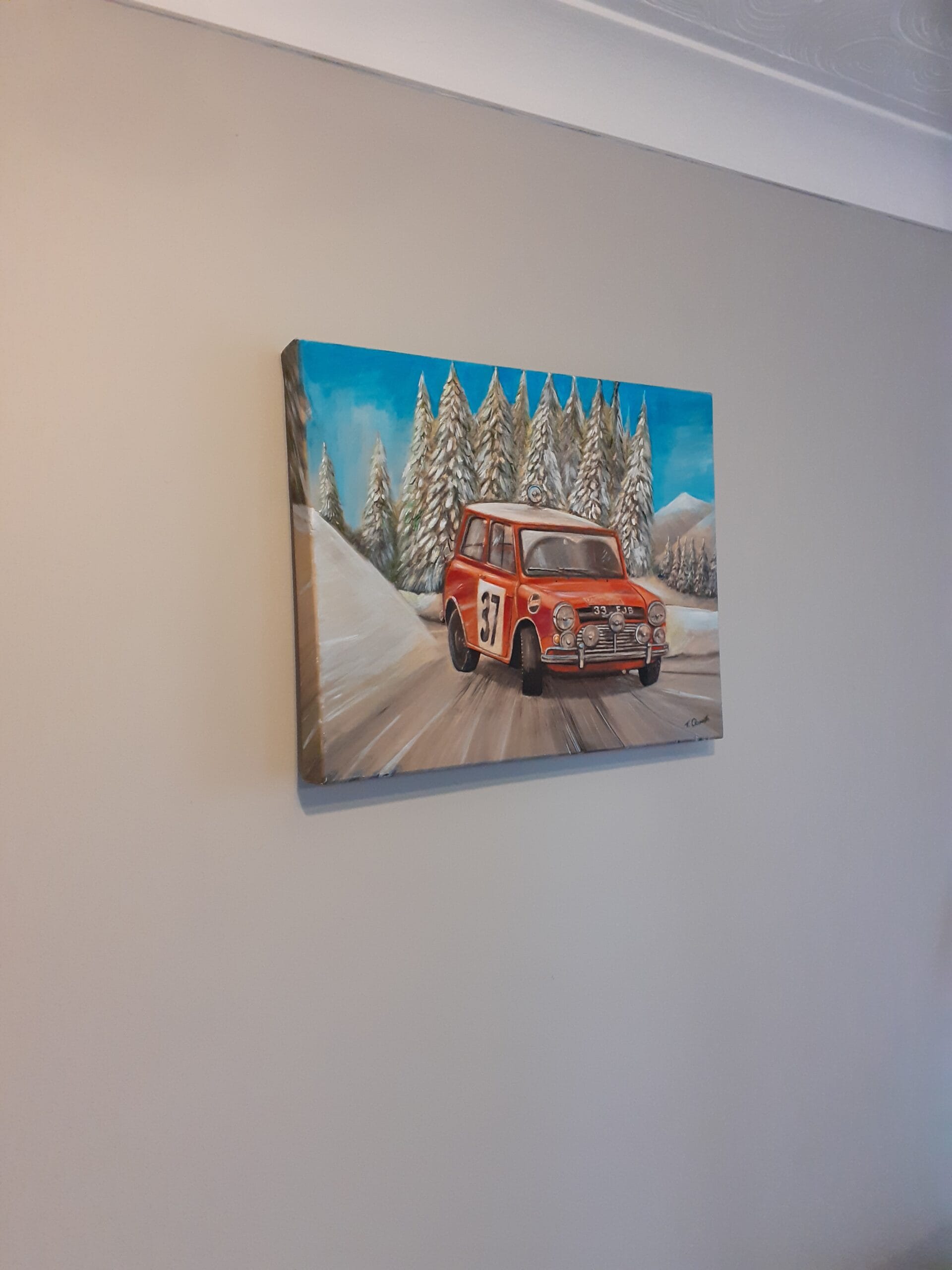 CLASSIC MINI RALLY CAR painted by Trevor Clements • Art Gallery SW