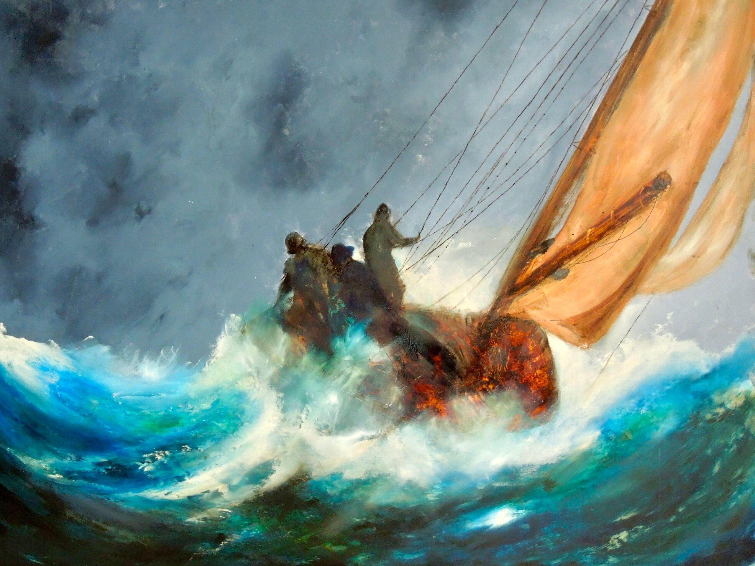 Rough Seas by David Chambers Marine Artist • Art Gallery SW