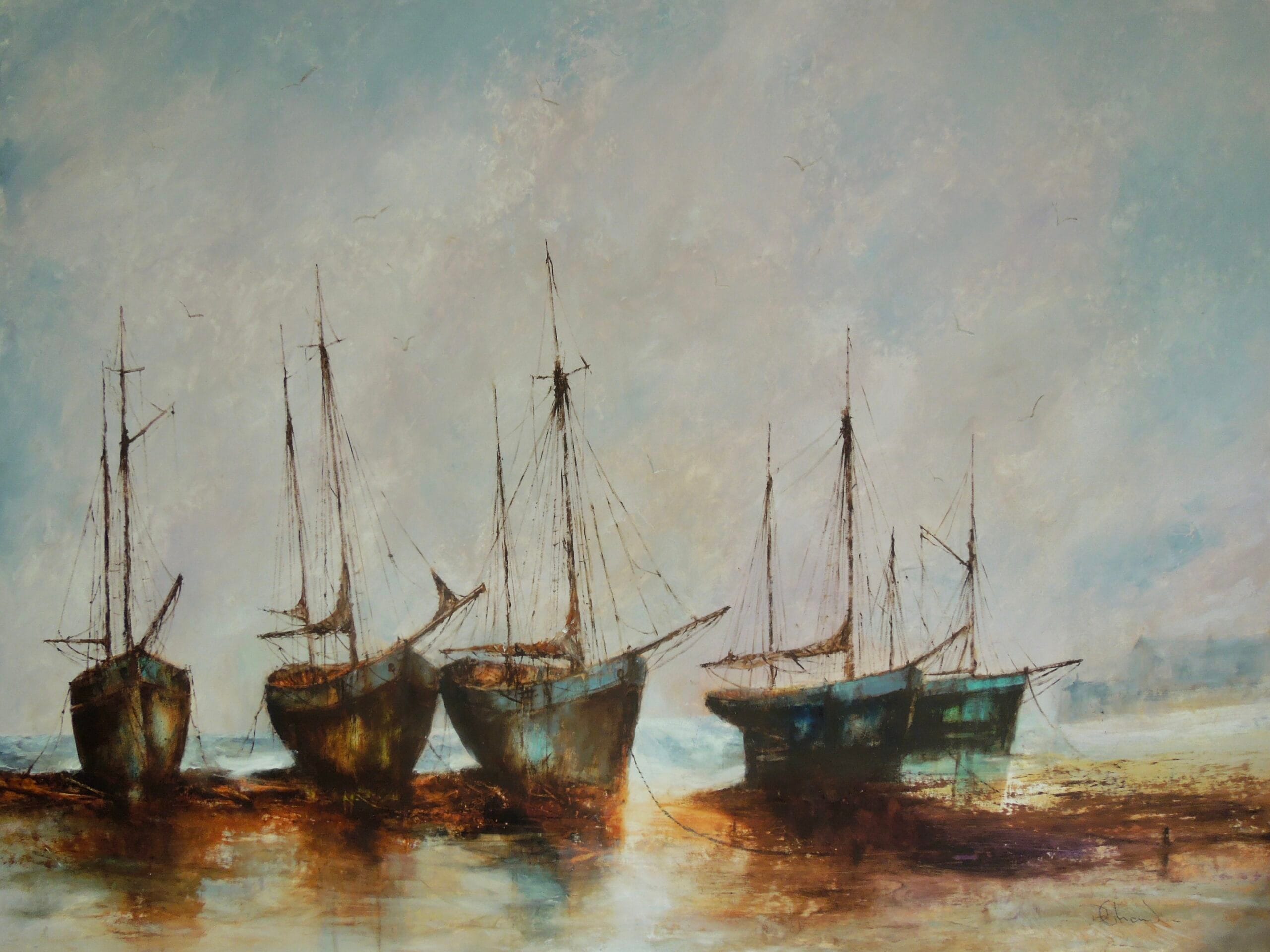 Jurassic coastal waters by David Chambers Marine Artist • Art Gallery SW