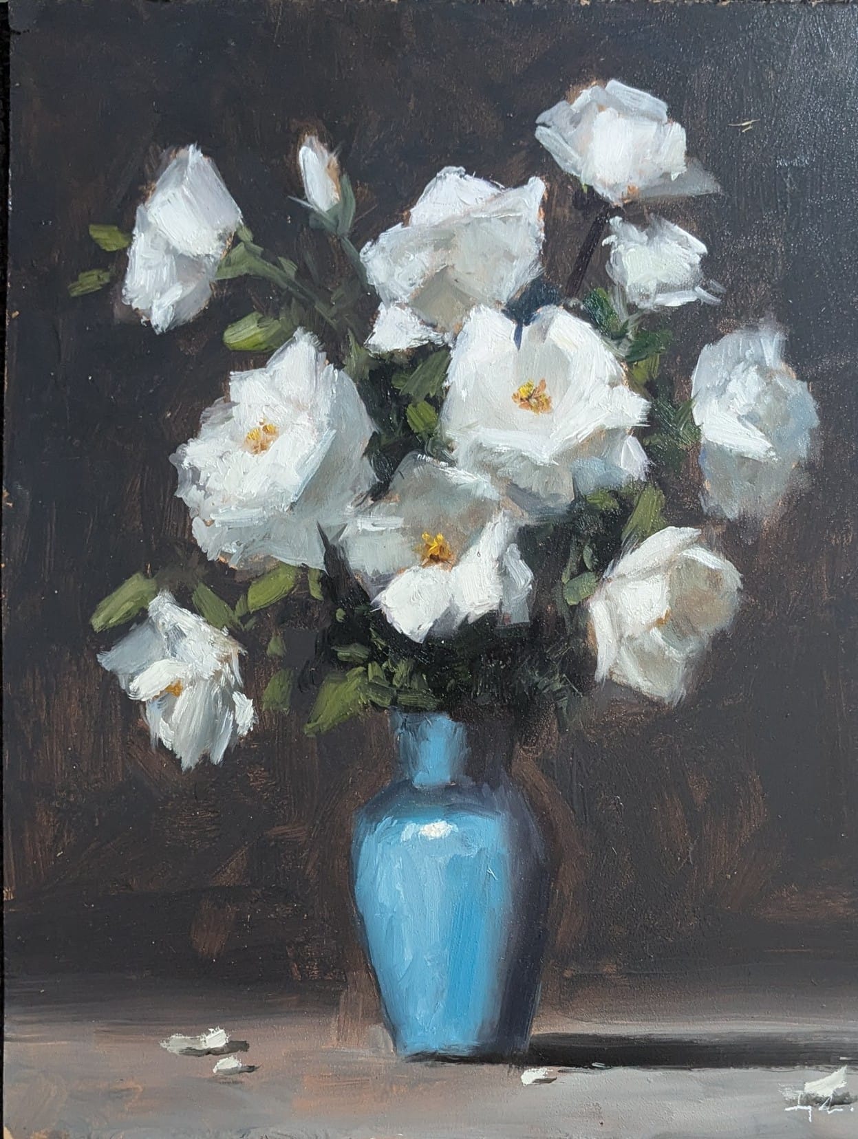 WHITE DELICATE FLOWERS BY PAUL JAMES • Art Gallery SW